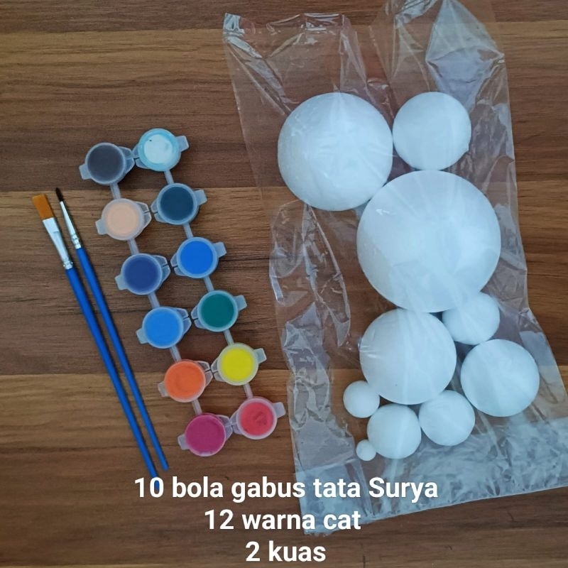 Jual paket lengkap tata surya mini + cat akrilik | Shopee Indonesia