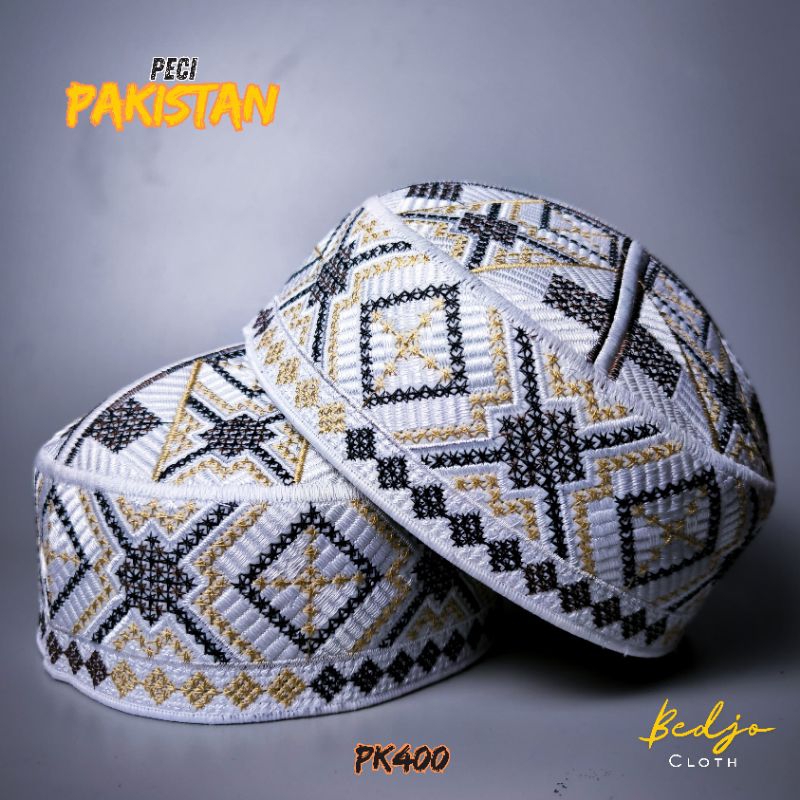 Jual Peci Pakistan Premium full bordir | Shopee Indonesia