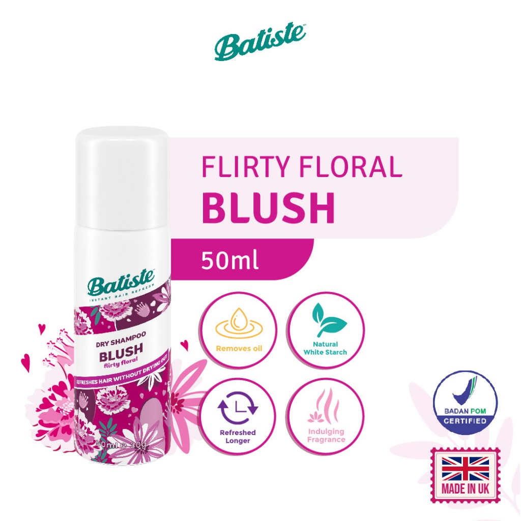 Jual Batiste Floral & Flirty Blush Dry Shampoo 50ml | Shopee Indonesia