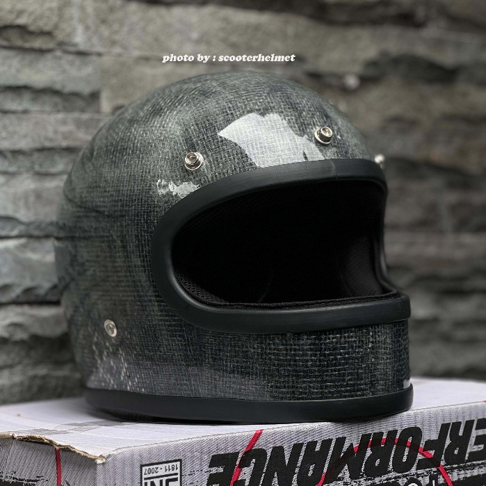 Jual Helm Gringgo Slim Mini Fullface Raw | Shopee Indonesia