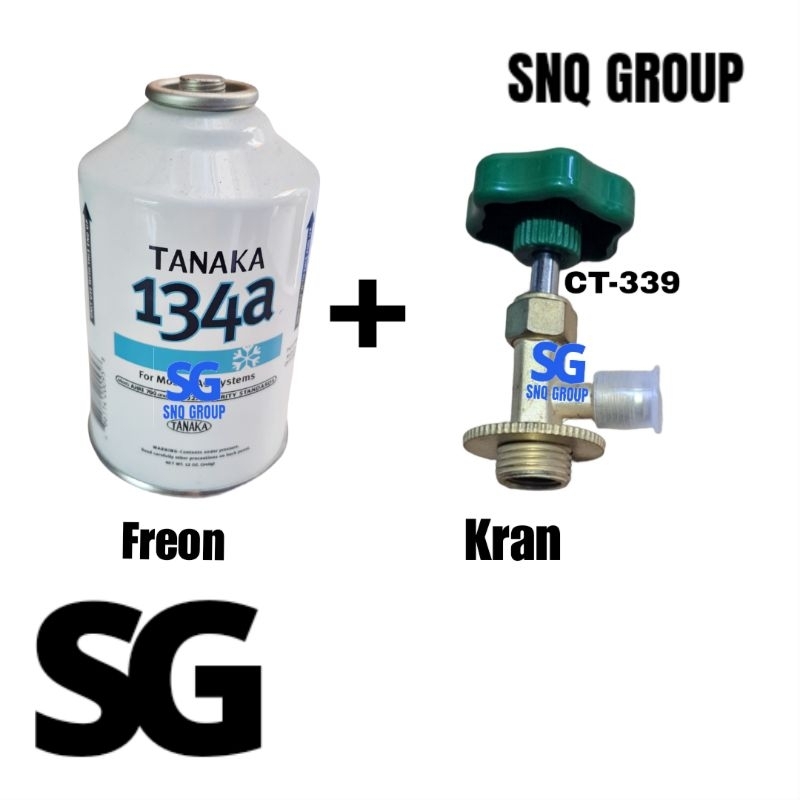 Jual Freon ac mobil R134a TANAKA + Kran | Shopee Indonesia