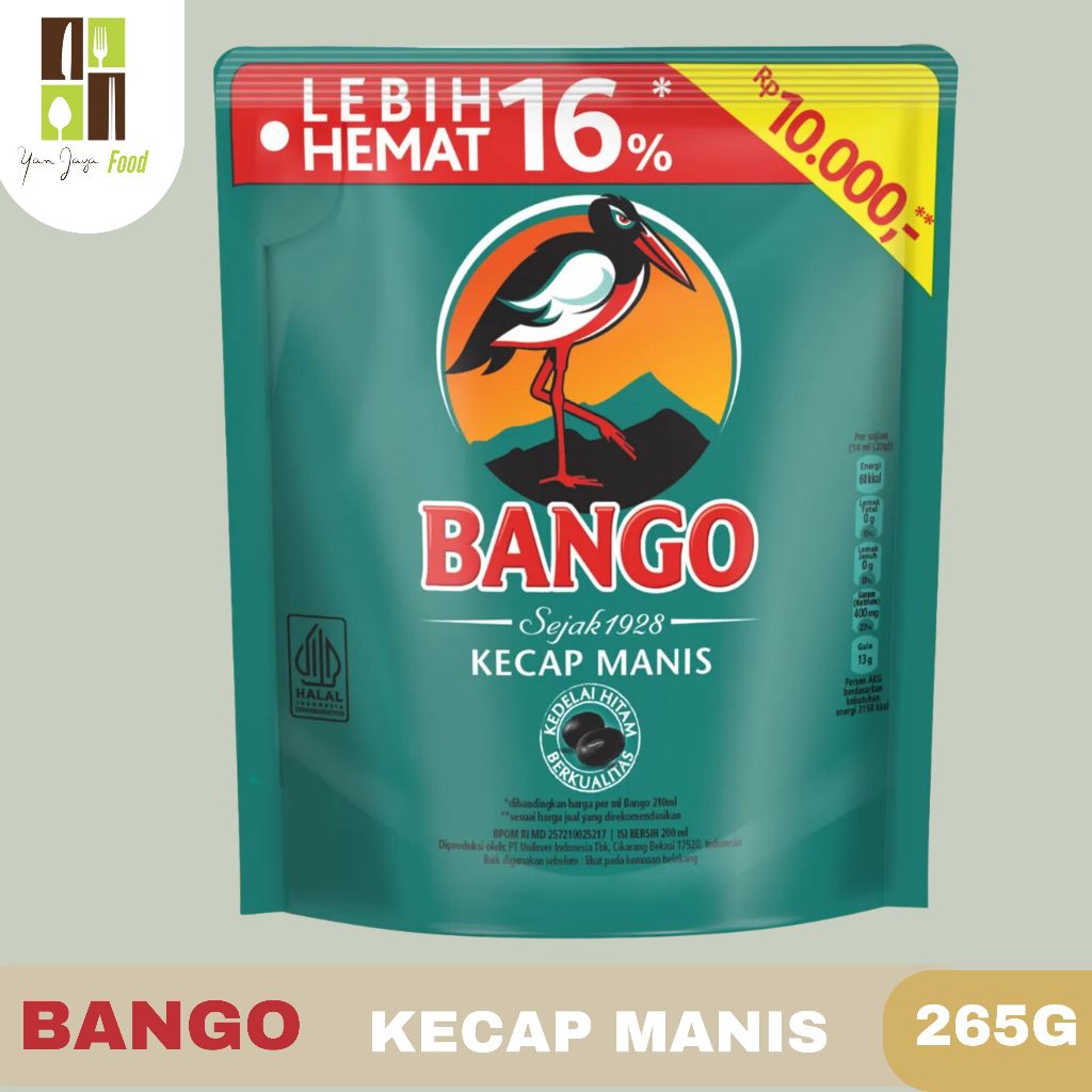Jual Bango Kecap Manis dari Kedelai Hitam Malika Kemasan 265g | Shopee ...