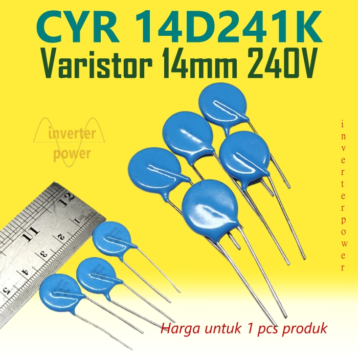 Jual CYR 14D241K Varistor 14mm 240V Pengaman Lonjakan Tegangan ...