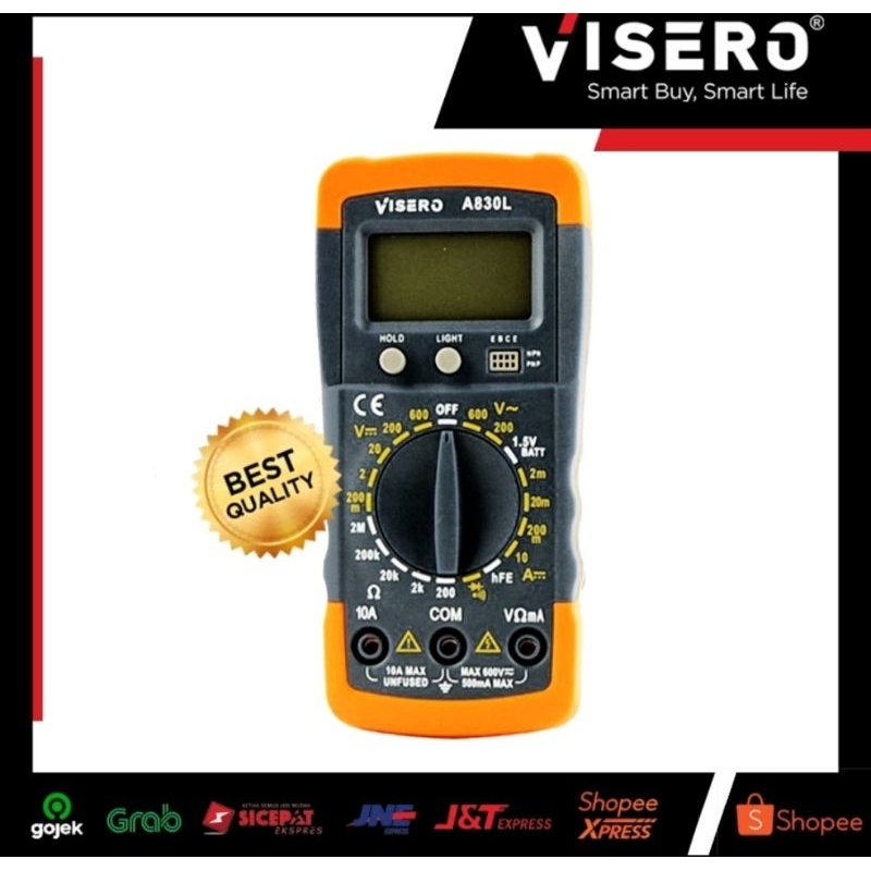 Jual Multitester / Avometer / Multimeter Digital VISERO Yellow (A-830L ...