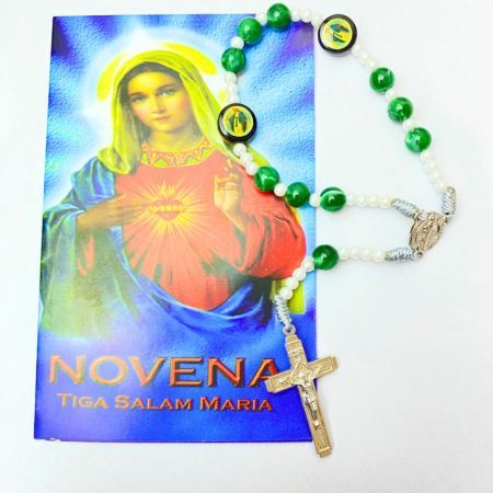 Jual paket doa novena tiga salam maria marmer hijau | Shopee Indonesia
