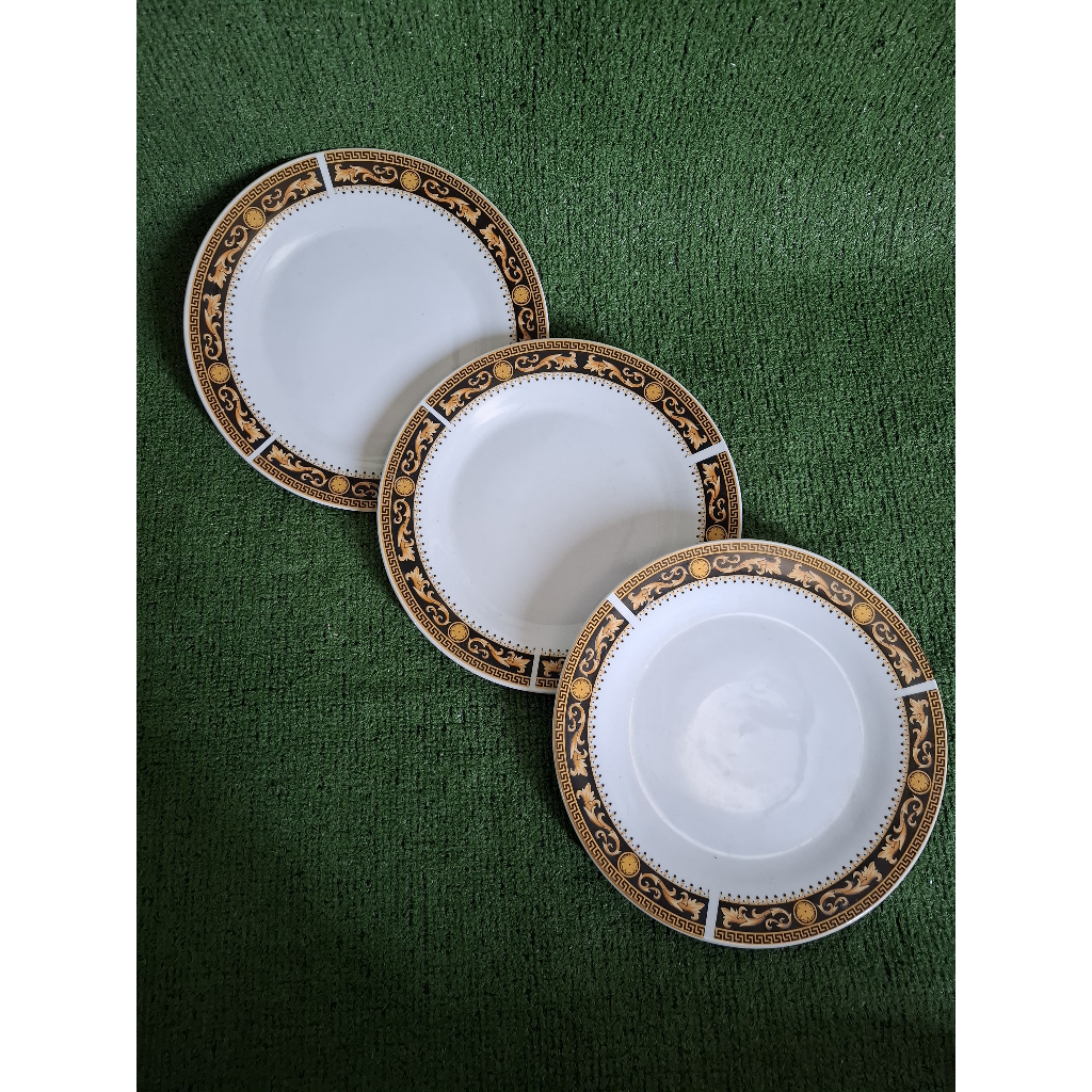 Jual Piring keramik makan ceper motif 10 inch motif batik | Shopee ...