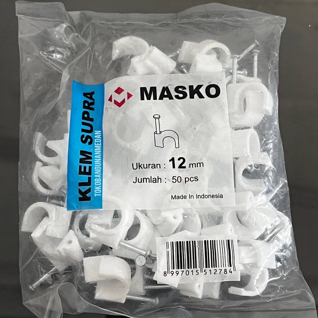 Jual Klem kabel Masko supra 12mm paku beton asli | Shopee Indonesia