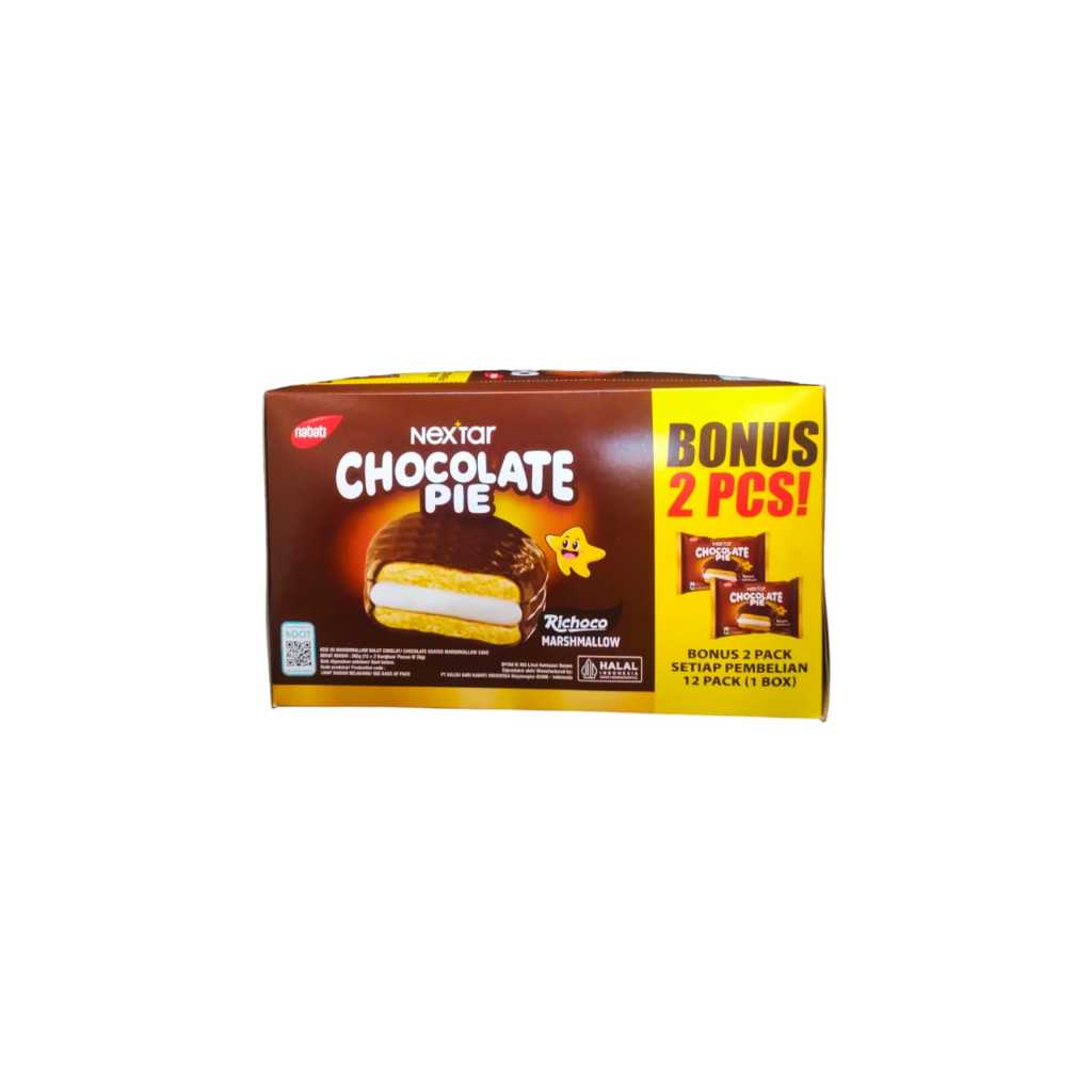 Jual Nextar Chocolate Pie 28gr - Pak Isi 12 Pcs | Shopee Indonesia