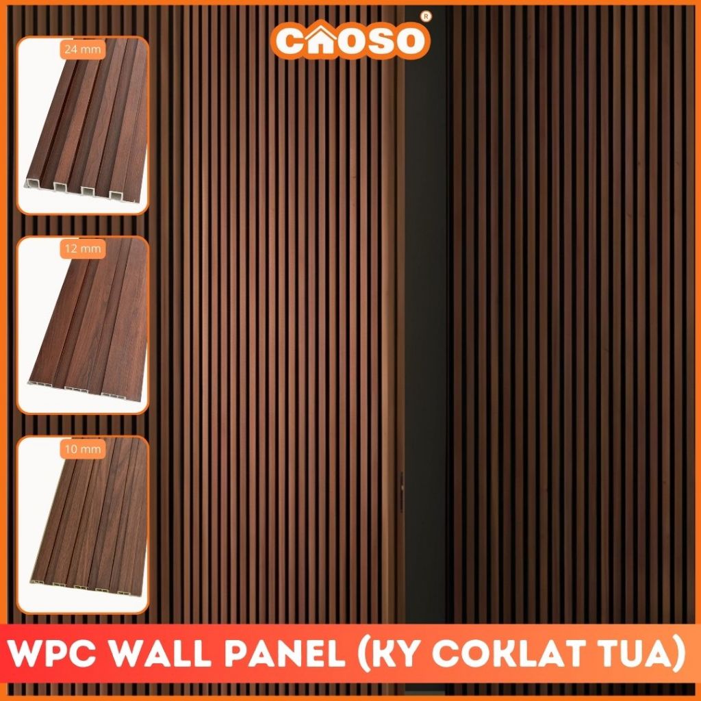 Jual WPC wall Panel 3 Meter Kayu Coklat Tua | Dekorasi Dinding kayu ...