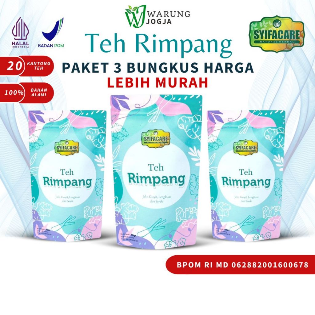 Jual Paket 3 Bungkus Teh Rimpang Pilihan Termurah | Teh Celup 100% ...