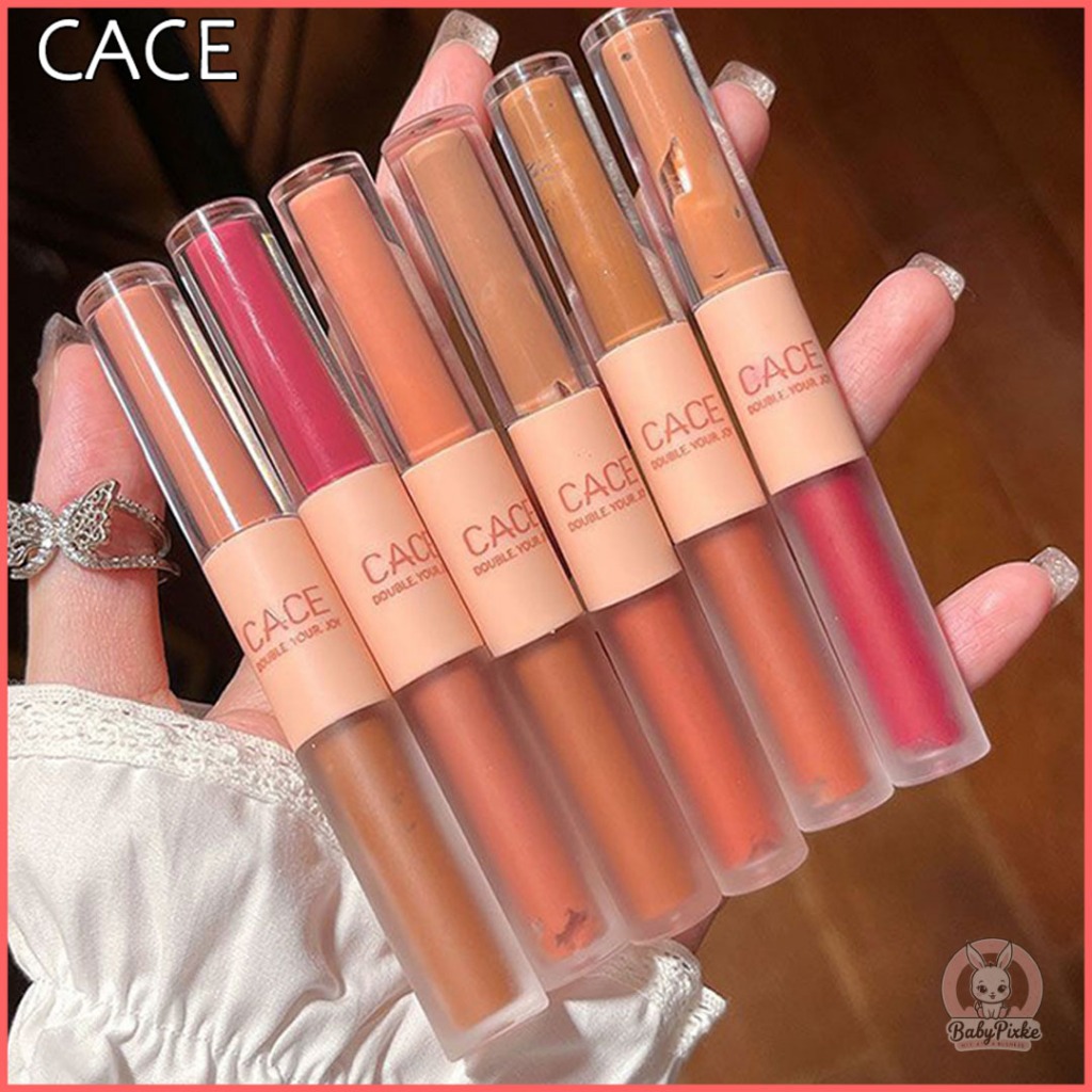 Jual CACE 2 in 1 Matte + Glossy Lipstick Lip Mud Lip Cream Lip Gloss ...