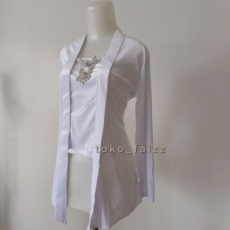Jual Kebaya Kutubaru Bludru Putih / Kebaya Nasional / Kebaya Kartini ...