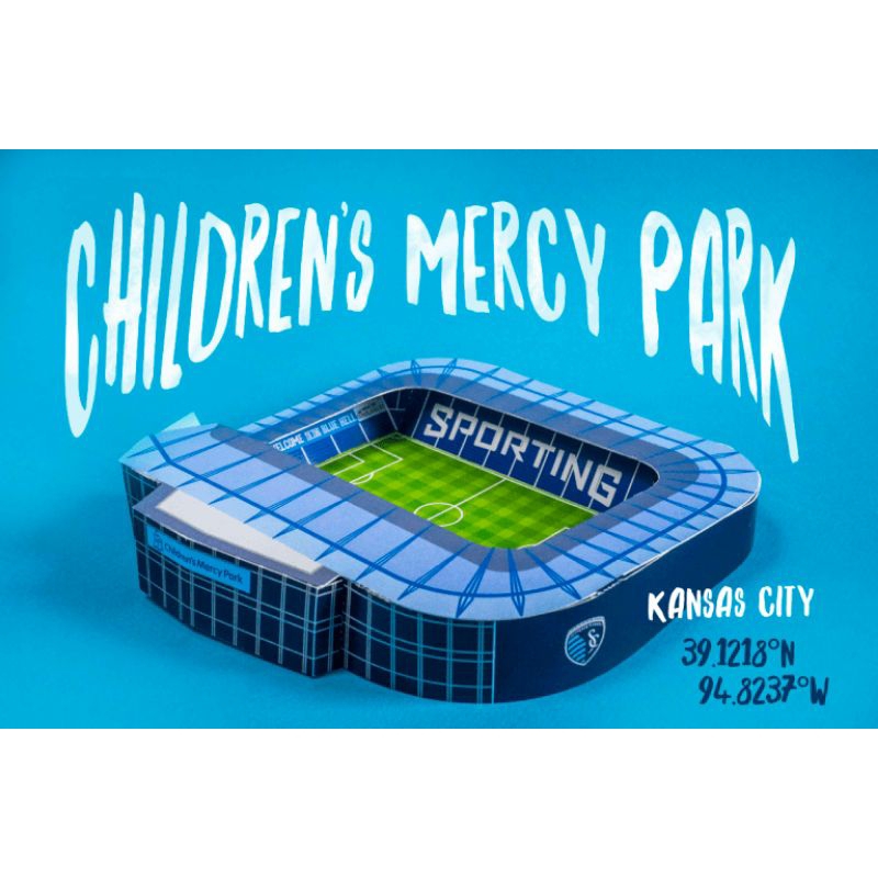 Jual Lembaran pola papercraft DIY minatur stadion CHILDREN MERCY (2OP ...