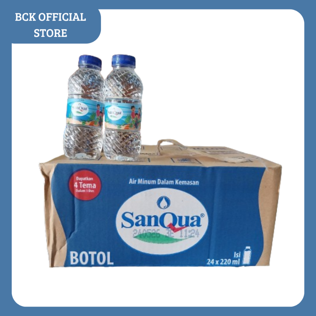 Jual Air Mineral Sanqua 24x220ml (1Karton) | Shopee Indonesia