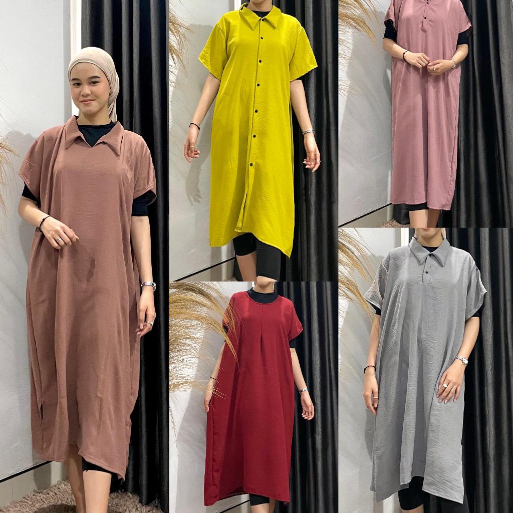 Jual DASTER CRINKLE POLOS ADEM|3 PCS 149RB |BEBAS PILIH WARNA DAN MODEL ...