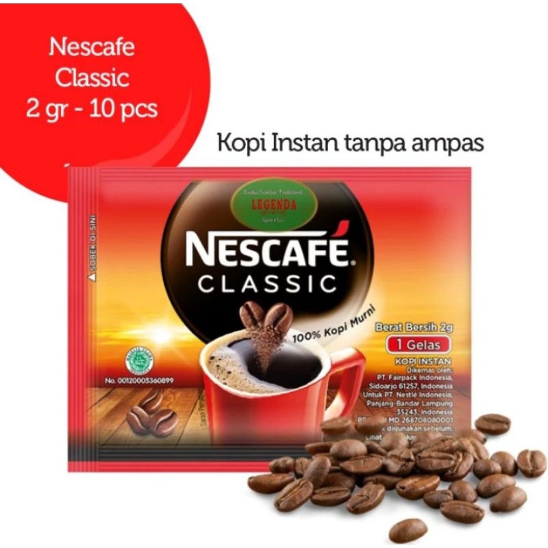 Jual Kopi NESCAFE Classic 1 Renceng / Kopi NESCAFE Classic Sachet ...
