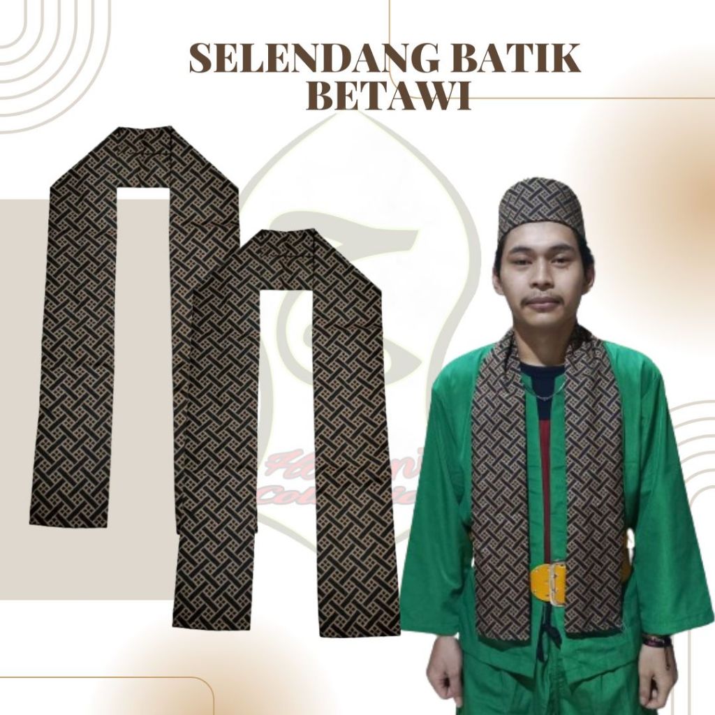 Jual Selendang cukin syal batik betawi/Cukin betawi/Cukin batik/Cukun ...
