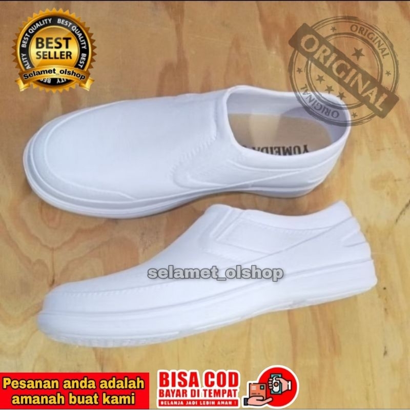 Jual SEPATU KARET PUTIH#SEPATU HYGINE | Shopee Indonesia