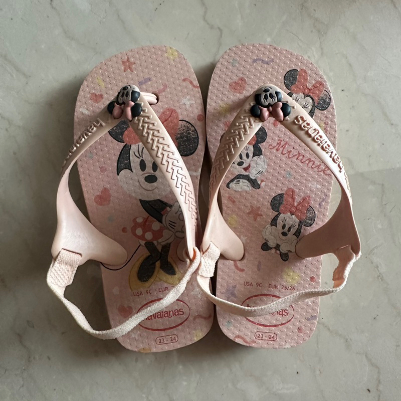 Jual havaianas baby disney minnie mouse flip flop | Shopee Indonesia