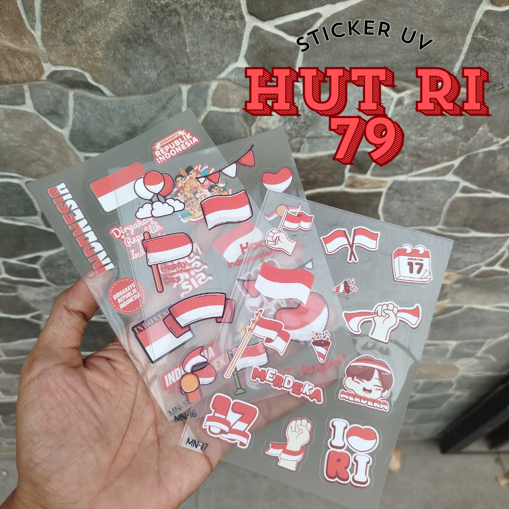 Jual Sticker Pack Indonesia Kemerdekaan Agustusan HUT RI 80 Bendera ...
