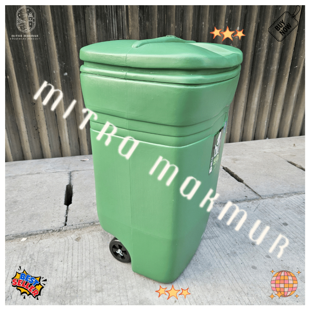 Jual TEMPAT SAMPAH RODA BIO DUSTBIN 220 LITER GREEN LEAF TONG SAMPAH PLASTIK GL 2022 | Shopee ...