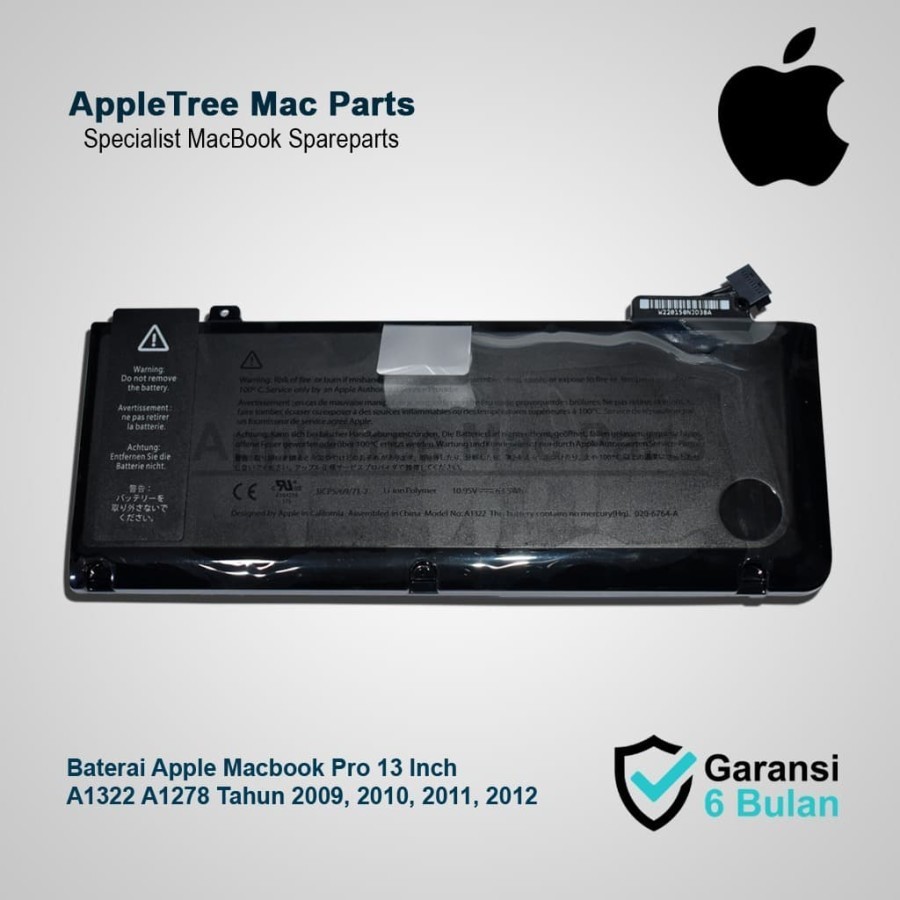 Jual Baterai Original Apple A1322 A1278 Macbook Pro 13" 2009 2010 2011 ...