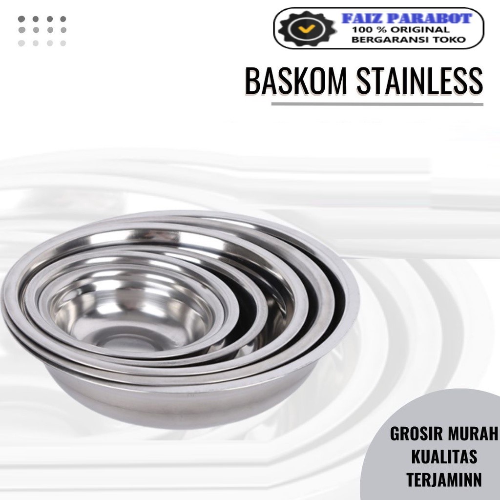 Jual PIRING MANGKOK STAINLES BASKOM NASI TIM KOBOKAN | Shopee Indonesia