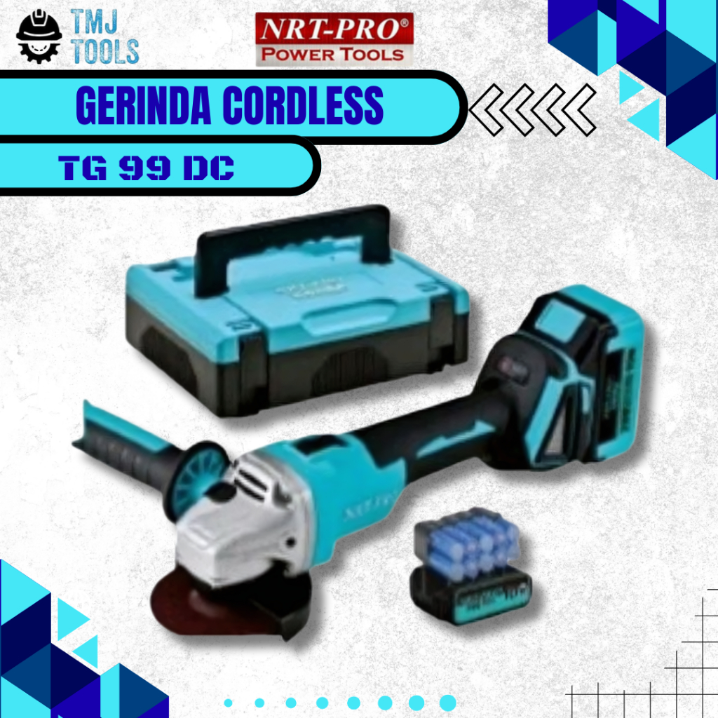Jual Mesin Gerinda Cordless NRT PRO Baterai 20V TG 99 DC 1 BATERAI ...