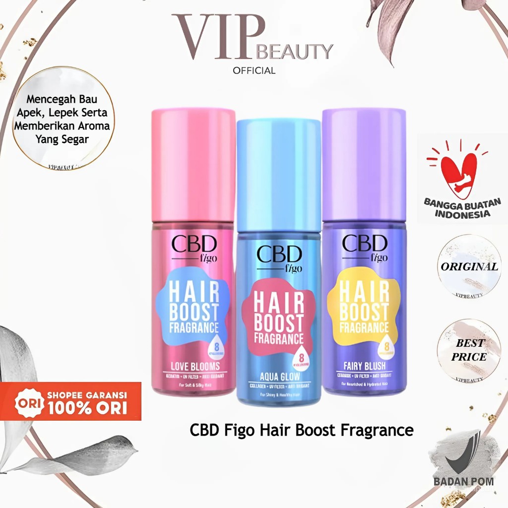Jual CBD Figo Hair Boost Fragrance - Love Blooms | Fairy Blush | Aqua ...