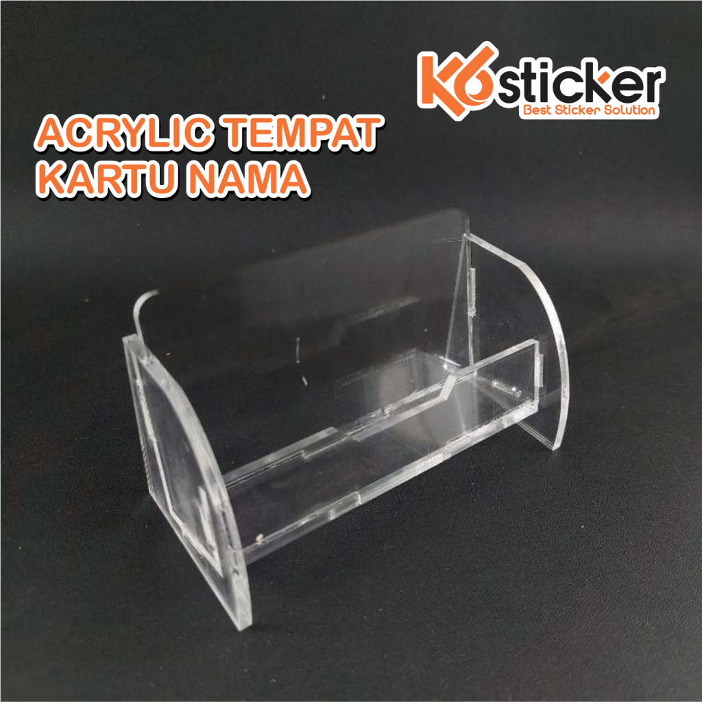 Jual ACRYLIC / AKRILIK KOTAK KARTU NAMA MEJA / STAND KARTU NAMA ...
