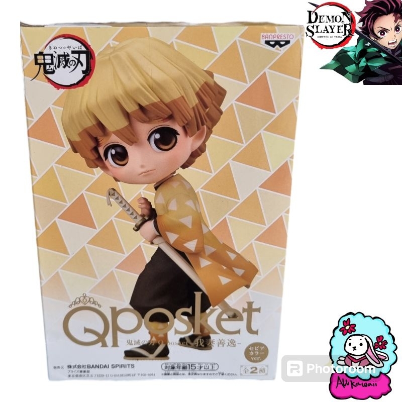 Jual Bandai Qposket Action Figure Zenitsu Demon Slayer Ori Japan Bandai ...