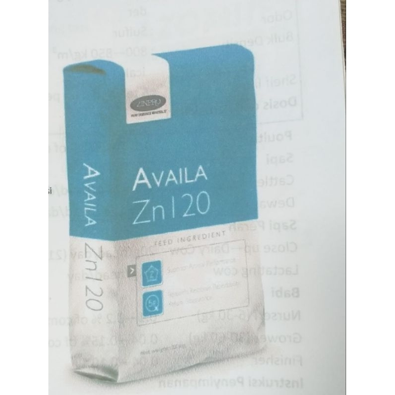 Jual AVAILA Zn 120 (25kg) | Shopee Indonesia