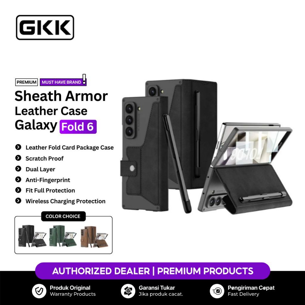 Jual Case Samsung Galaxy Z Fold 6 Fold6 GKK Armor Glass with Card Pen ...