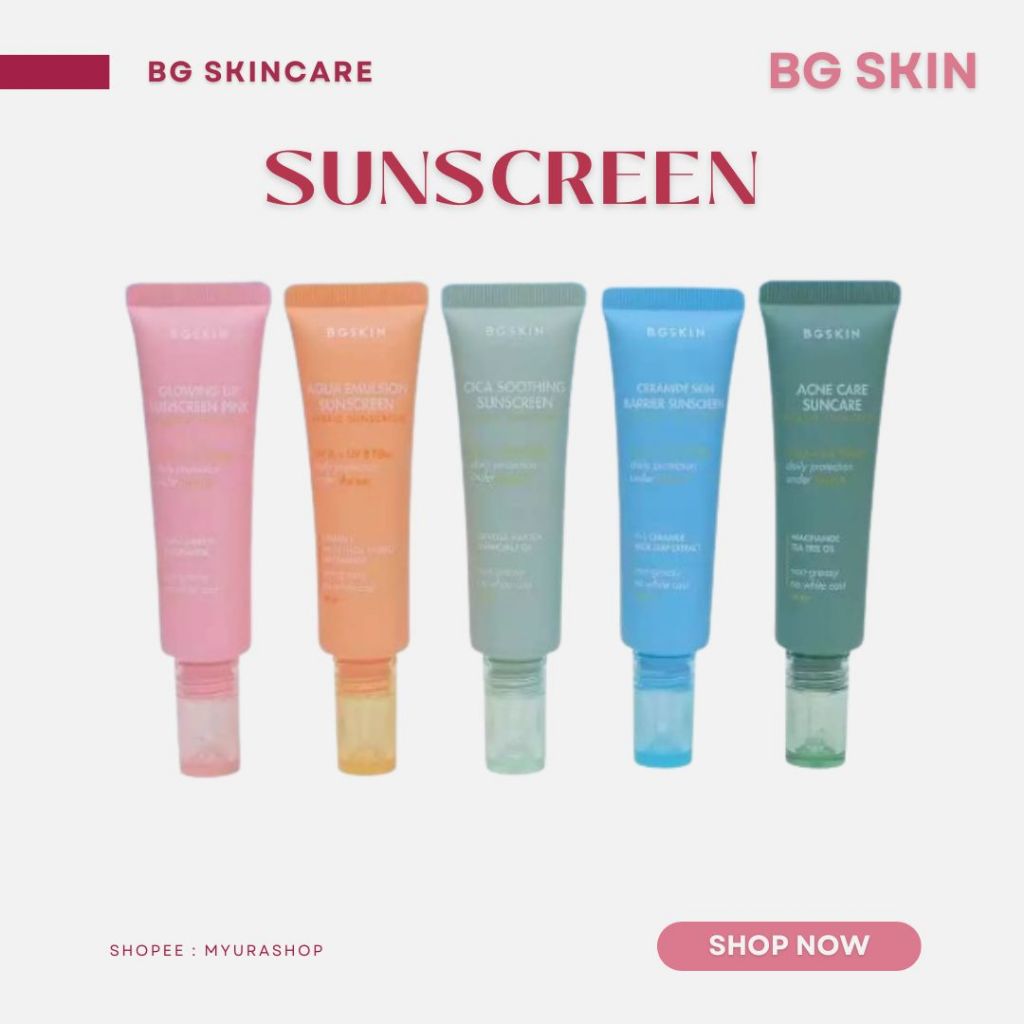 Jual BG Skincare Sunscreen All Varian & Day Cream Brightening BG SKIN ...