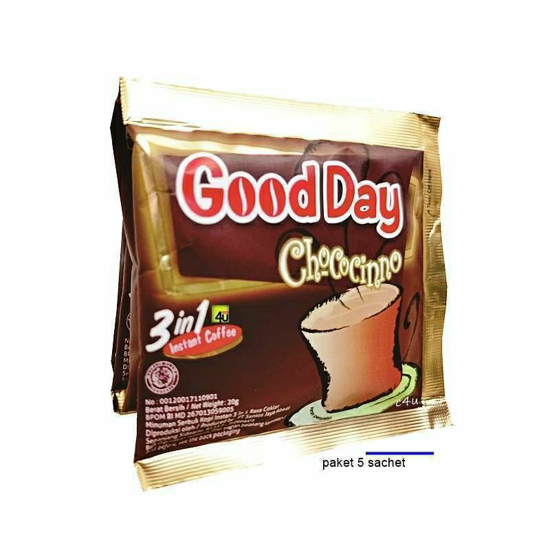 Jual GOOD DAY KOPI INSTANT 3 IN 1 CHOCOCINNO RCG ISI 10x20g | Shopee ...