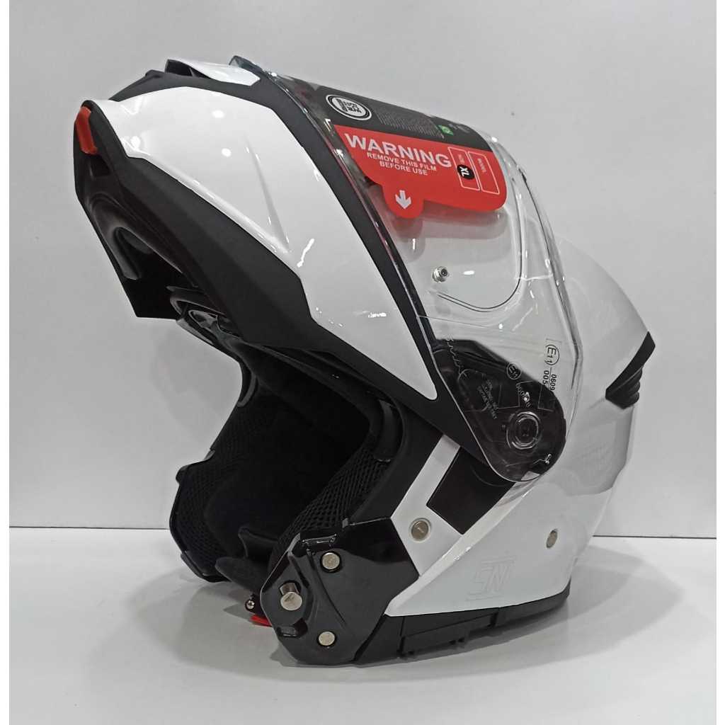 Jual HELM SMK GULLWING FLIP UP HELMET SMK WHITE GLOSSY PUTIH CAT ...