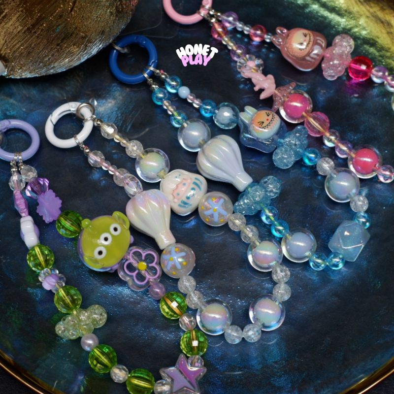 Jual Gantungan HP Tas Karakter Phone Luxury Beads Charm Murah Strap ...