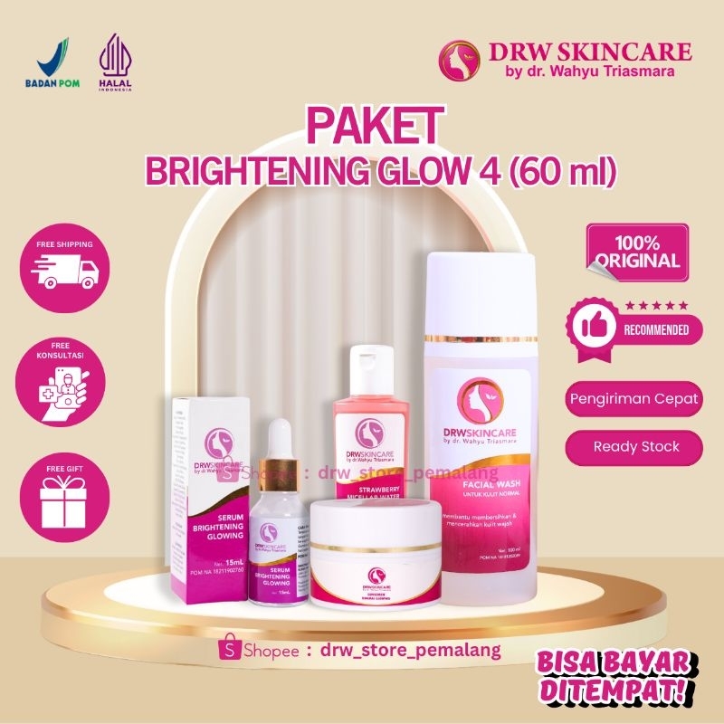 Jual Paket brightening glow 4 (60ml) | Shopee Indonesia
