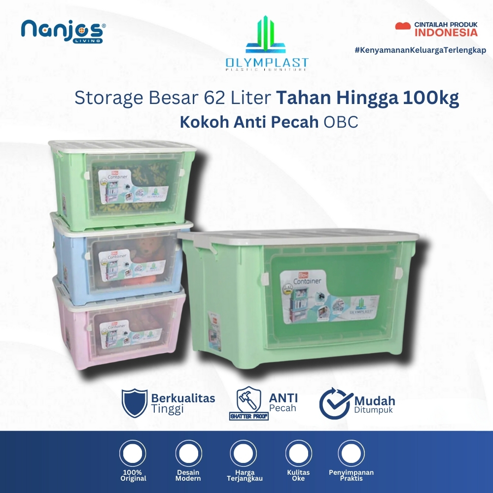 Jual Olymplast Kotak Penyimpanan Serbaguna Laci Plastik Storage Box OBC ...