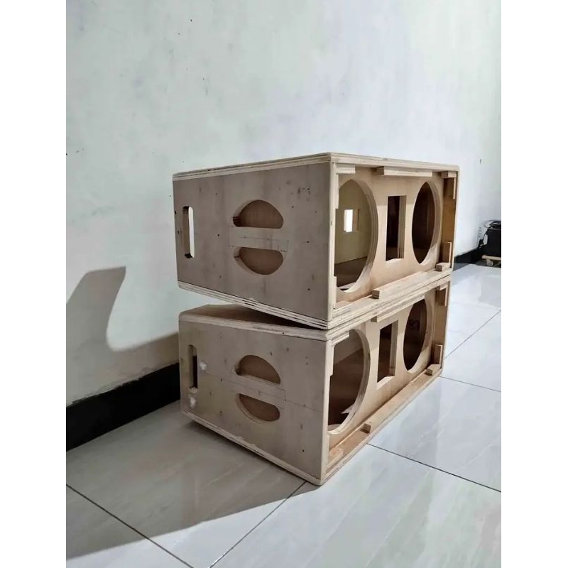 Jual box line array 8 inch double dan single + twiter bahan semi ...