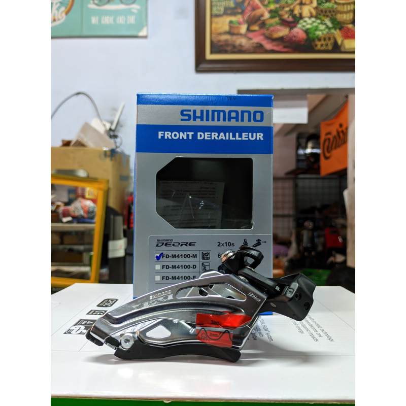 Jual FD / FRONT DERAILLEUR SHIMANO DEORE M4100 SIDE PULL 2 x 10 speed | Shopee Indonesia