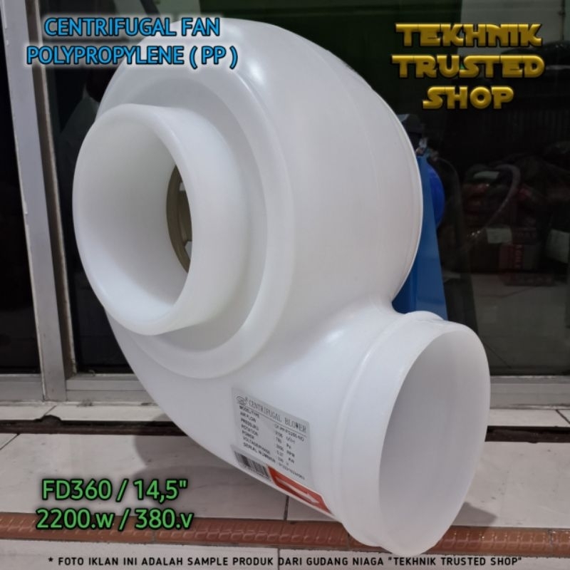 Jual Centrifugal Blower PP 14,5" FD360 2200w 380v Polypropylene fan ...