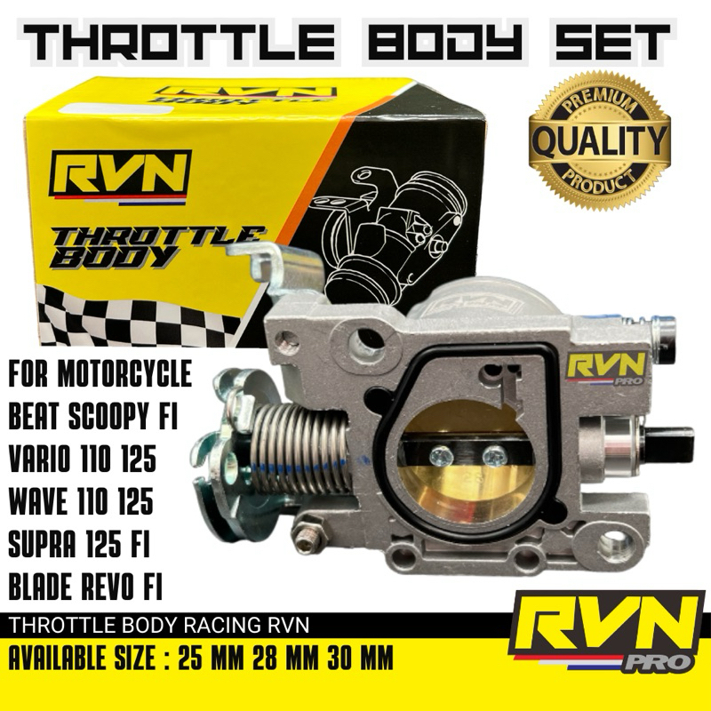 Jual Throtle Throttle Body TB Racing 25 28 29 30 MM Supra 125 Fi Beat ...