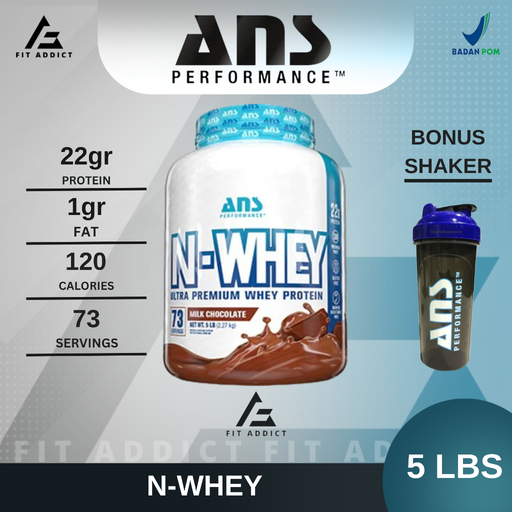 Jual ANS NWHEY N-WHEY 5 LBS 5 LB 5LBS 5LB 73 SERVINGS N WHEY PROTEIN ...