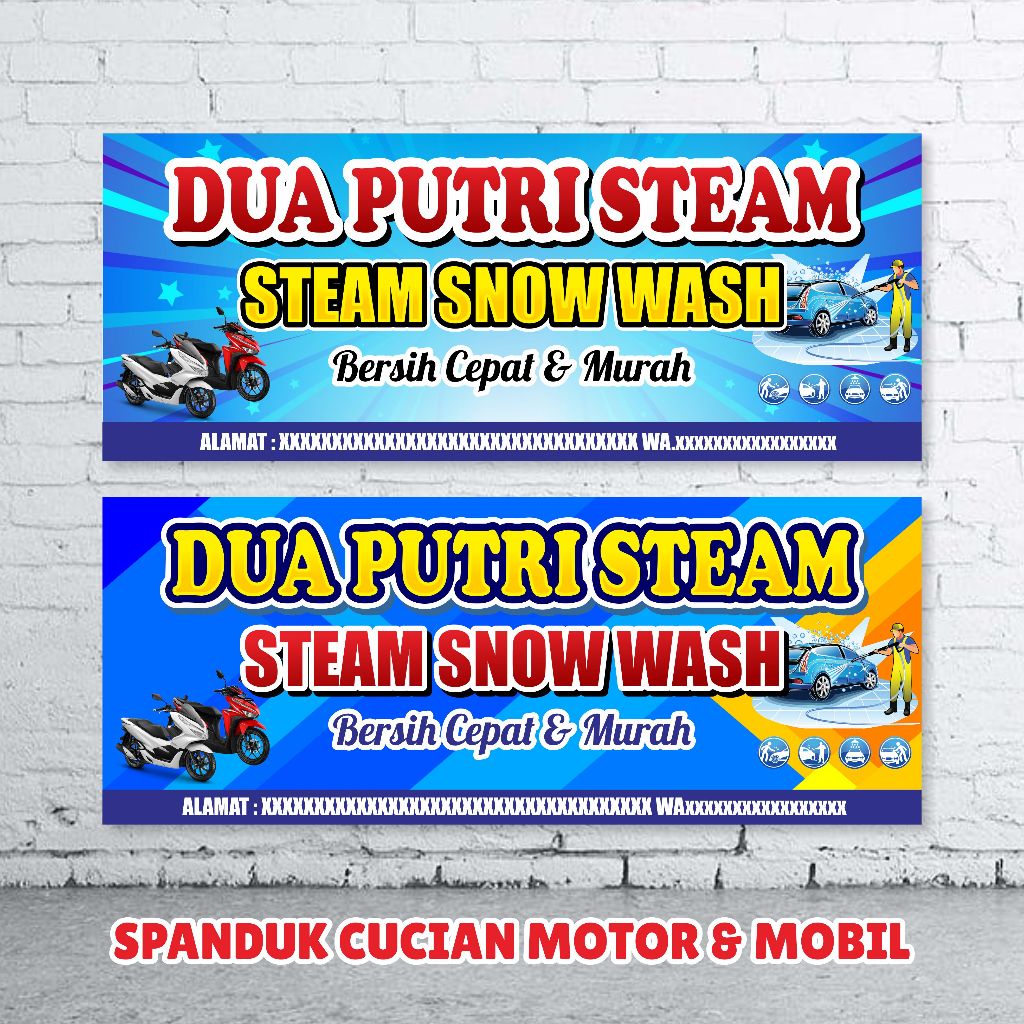 Jual spanduk cucian motor spanduk cucian mobil | Shopee Indonesia