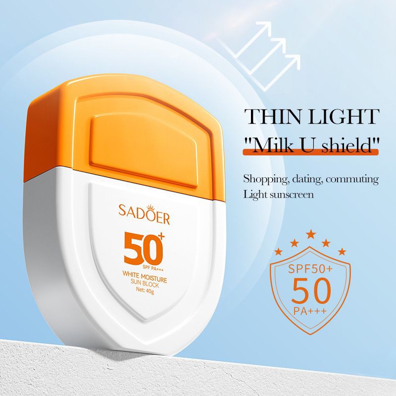 Jual SUNSCREEN SPF 50+ PA+++ SADOER SUN BLOOCK UV PROTECTION UV A UV B 40g | Shopee Indonesia