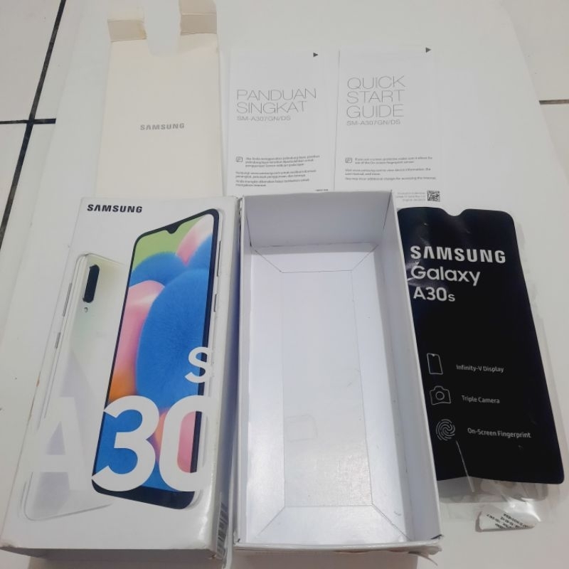 Jual dus box samsung a30s original copotan sein lengkap manual book ...