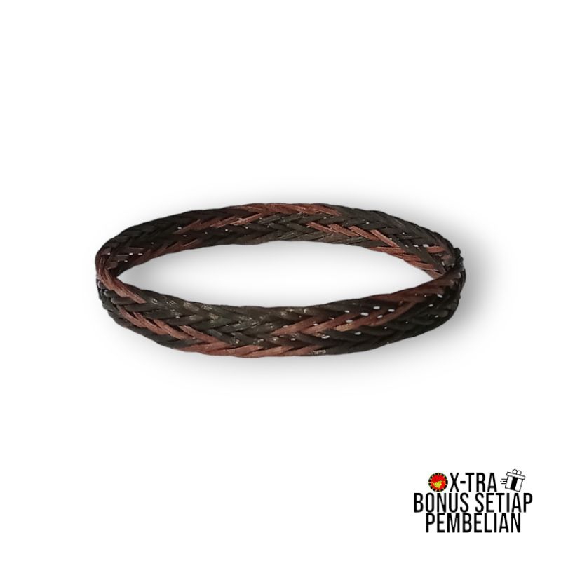 Jual Gelang Simpai 9 Double Hitam Batik Coklat Resam/Rotan Asli ...