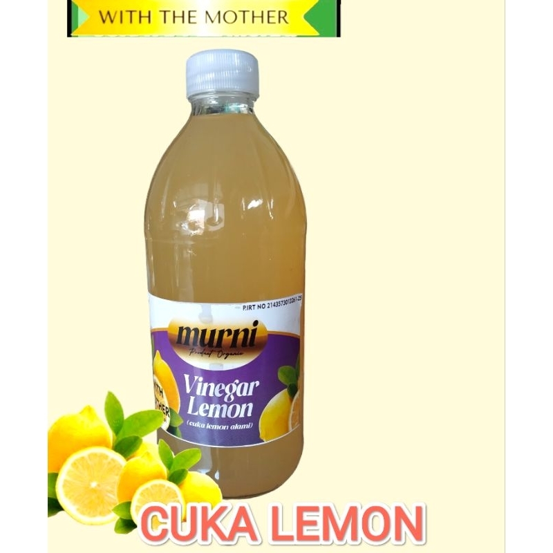 Jual CUKA LEMON original -- murni - natural - organic 500 ml | Shopee ...