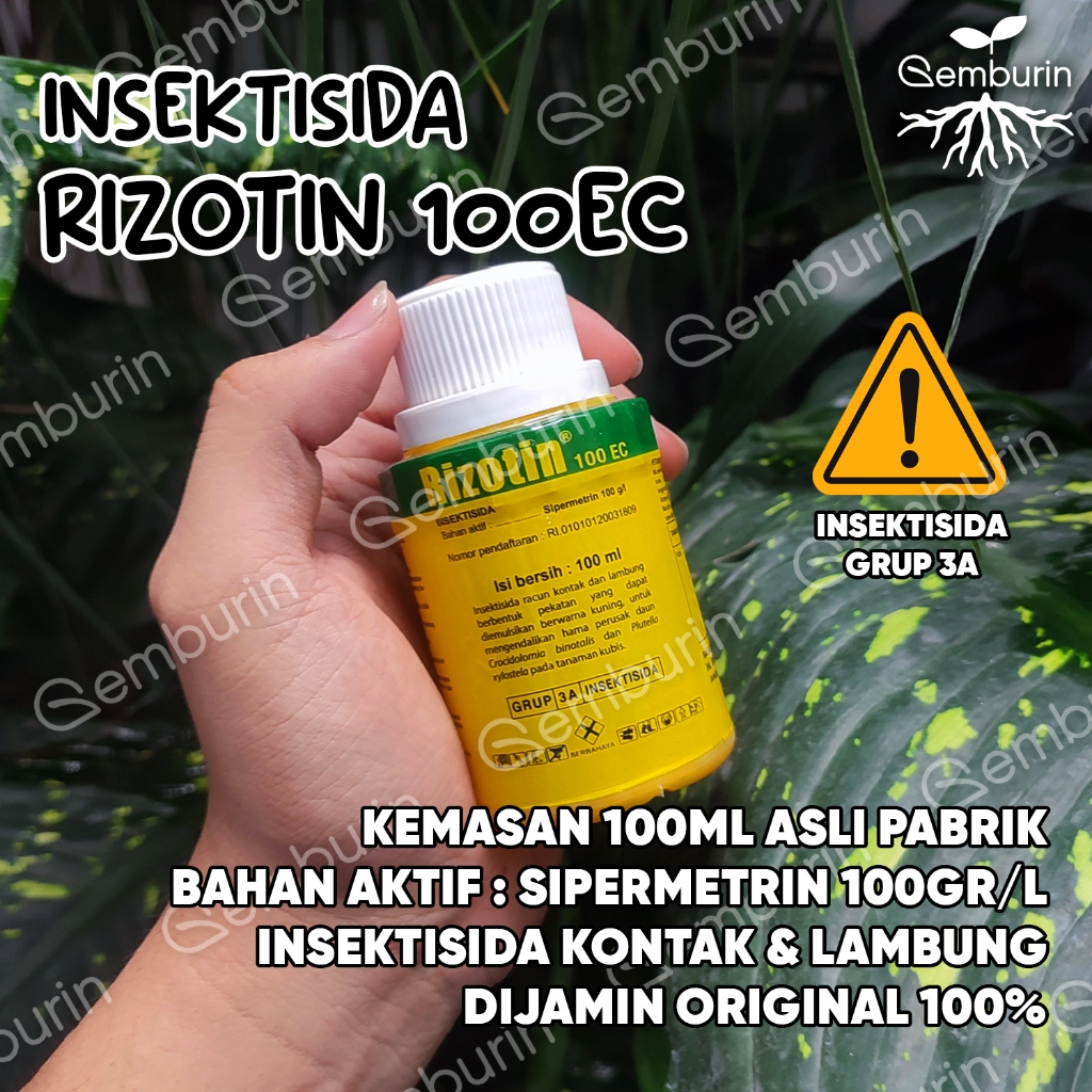 Jual Insektisida Rizotin 100EC Kemasan 100ml ASLI ORIGINAL PABRIK ...